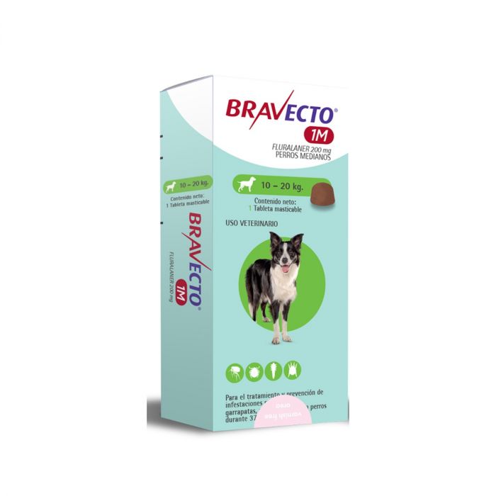 BRAVECTO 1M 200MG X 1 TAB 10 - 20 KG